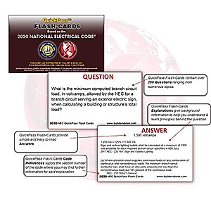 National Electrical Code QuickPass Flash-Cards Based On The 2020 NEC