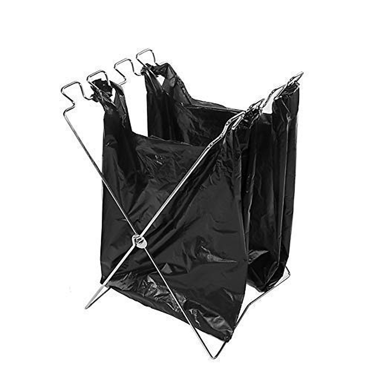 KABAKE Trash Bags Holder Stand, Grass Clippings Portable Fold Up Can, Trash Stand Holder for Camping Recycling Suitable in Bedroom, Kitchen, Camping Indoor Outdoor