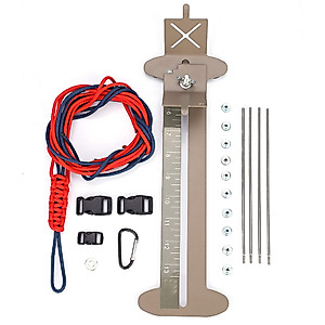 Dilwe Paracord Jig Bracelet Maker Paracord Tool Kit, DIY Paracord Craft Maker Tool, with Hanks Buckles for Crafts, Sports, Belts, Jewelry, Hunting, Fishing