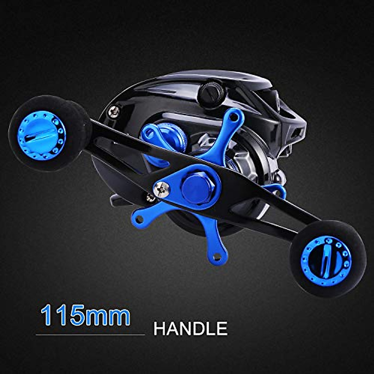 Sougayilang Baitcasting Reel, 7.0:1 Gear Ratio Super Smooth Power, 9 + 1 Shielded Ball Bearings Anti-Corrosion Baitcaster Reel Fishing Reel(Right)