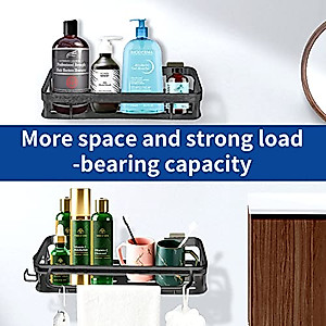 Detoypapa Shower Caddy,2 Pack Bathroom Shower Organizer with Soap Holder Drill-Free Adhesive Shower Shelves for Bathroom Shower Storage