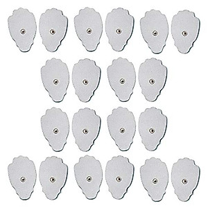 TENS Electrodes, Super Value 20 Replacement Electrode Pads for TENS Units, Snap TENS Unit Electrodes