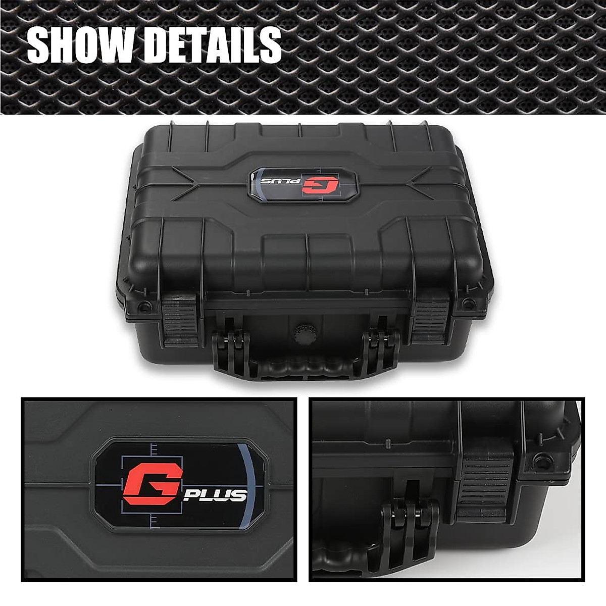 G-PLUS Graded Card Storage Box Compatible with BGS PSA SGC FGS Weatherproof Graded Sports Trading Cards(Large, Black)