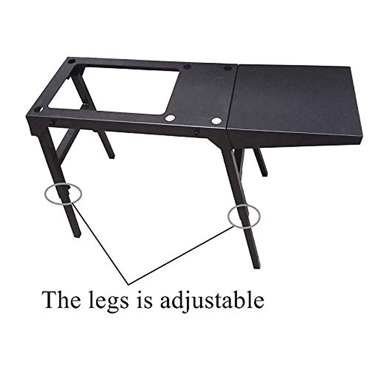 SafBbcue Universal Adjustable Griddle Stand Compatible for Blackstone 17 inch/22 inch Tabletop Grill, Fit BIG HORN, MaxKare Propane Tabletop Grill