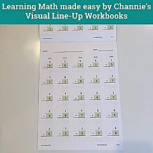 Channie’s One Page A Day Single Digit Addition & Subtraction Workbook for Pre-Kindergarten - 1st Grade Elementary School Students, Single Digit Math Practice, 50 Pages