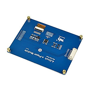 Waveshare 4.2inch E-Ink Display Module Compatible with Raspberry Pi 4B/3B+/3B/2B/B+/A+/Zero/Zero W/WH/Zero 2W Series Boards 400x300 Resolution Yellow/Black/White Three-Color SPI Interface