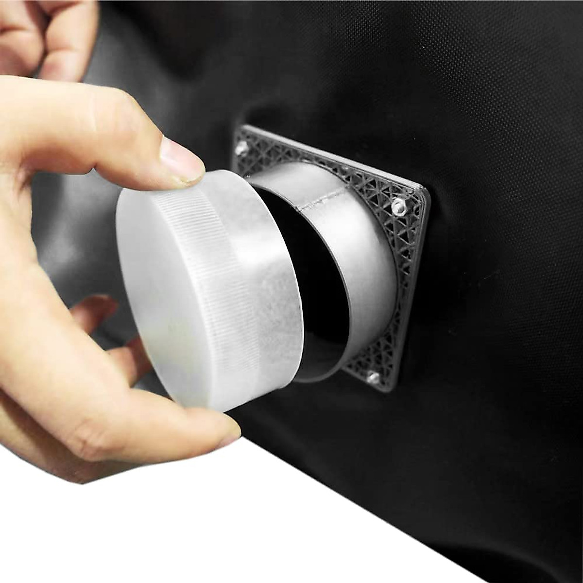 Zippered Openable Laser Engraver Enclosure Smoke Eye Protective Cover with Lamp + Exhaust Pipe Compatible with xTool D1 Atomstack A5 ORTUR Aufero Portable Engraver