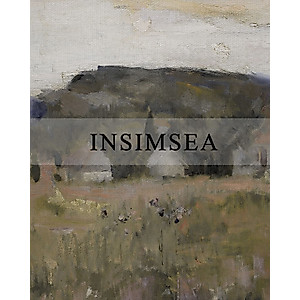 InSimSea Framed Canvas Wall Art Decor, Rustic Landscape Oil Painting Canvas Prints, Impressionism Artworks Room Decor, Farmhouse Kitchen Office Bathroom Art Wall Decor 8x10 Inch