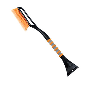 AstroAI 27 Inch Snow Brush and Detachable Ice Scraper Orange+AstroAI Waterproof Gloves Winter Gloves Men Snow Gloves