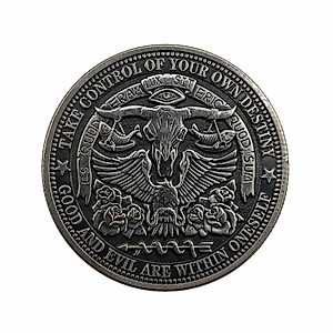 Dragon Lion Battle Antique Coin HOBO Nickel Antique Silver Plated collectionchallenge Coin