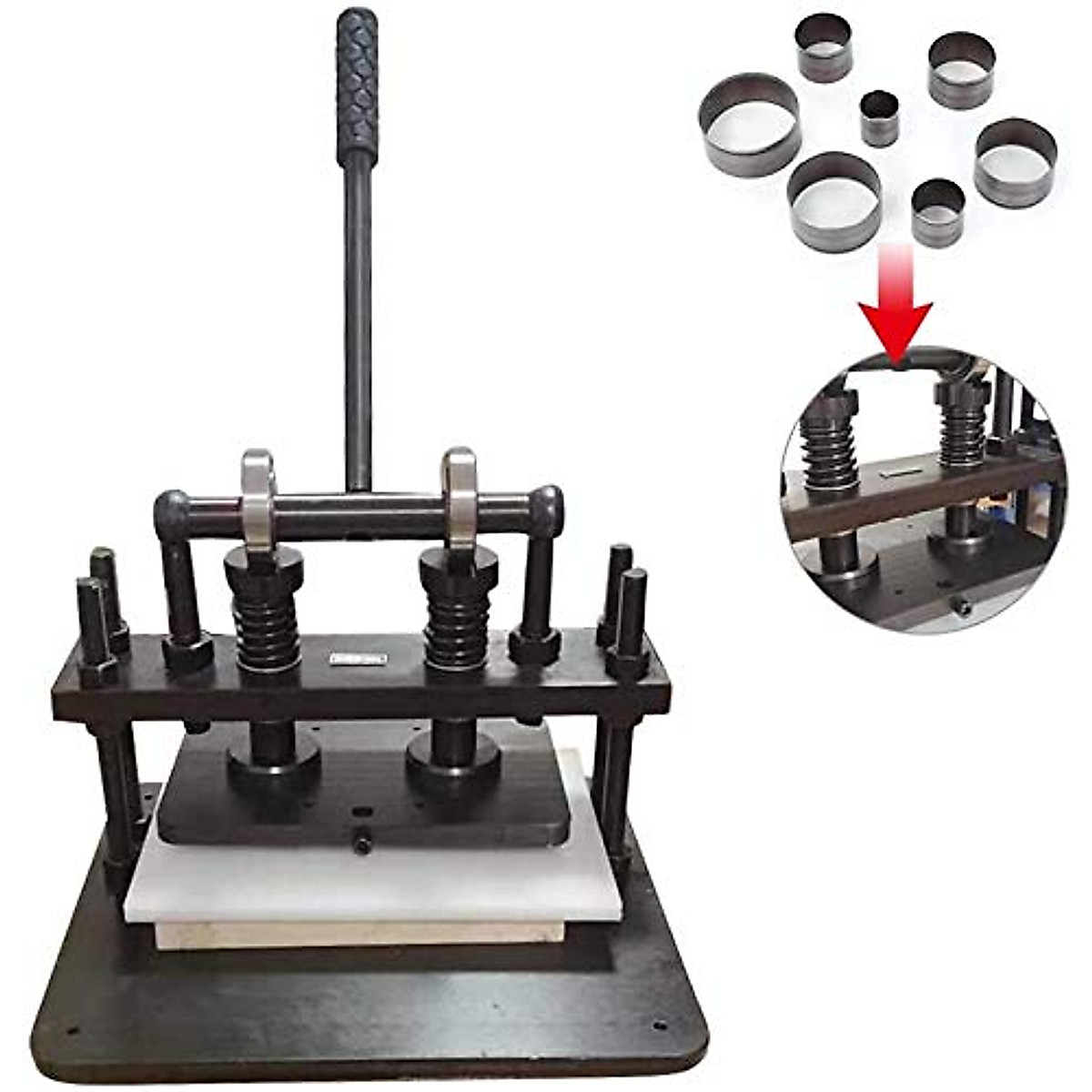 XILEWHZF Leather Cutting Dies Set,7 Pcs Leather Punching Tool,Shape Round Cutting Mold Punching Die Set for Handmade DIY Leather Craft