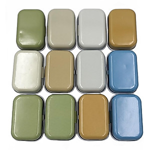 8Pcs Mini Flower Tin Trinket Jewelry Organizer Storage Box Decorative Boxes Small Metal Tins with Hinged Lids Portable Box Containers Small Storage Kit,Christmas Stocking Stuffers