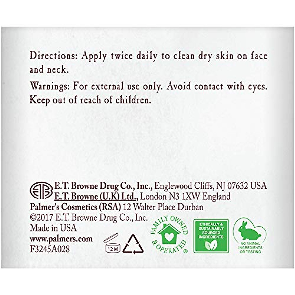 Palmer’s Coconut Oil Formula Coconut Water Face Moisturizer, 1.7 Ounce Jar