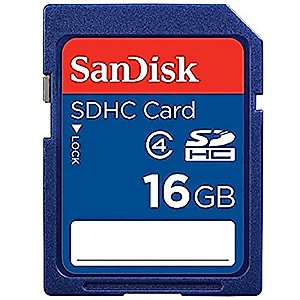 SanDisk 16GB Class 4 SDHC Flash Memory Card - 2 Pack SDSDB2L-016G-B35 Retail Package