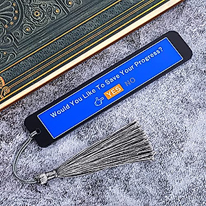 Stocking Stuffers for Men Boyfriend Teens Final Games Fantasy Save Your Progress Bookmark Novelty Funny Gifts for Men Vidiot Friends Christmas Birthday Valentines Gifts for Booklovers Gamer Husband