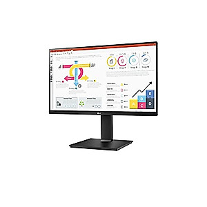 LG 23.8” 24BP75Q-B IPS QHD Monitor with HDR10, USB Type-C™ Port, AMD FreeSync™, Reader Mode, & Flicker Safe, Black