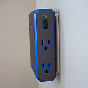 Samsung QN55QN90CAFXZA 55 Inch Neo QLED Smart TV with 4K Upscaling with a 5S-PS4-US1 4-Outlet Power with Omniport USB (2023)