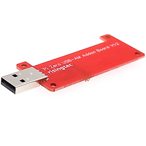 risingsaplings USB Type A Male Connector Dongle Expansion Breakout Board Module Kit for Raspberry Pi Zero/W