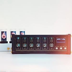 EleksMaker Blocky USB Hub NK Series,KVM Switch,Metal Punk Switch,Desktop Creative Gifts, Boyfriend Gifts (NK5)