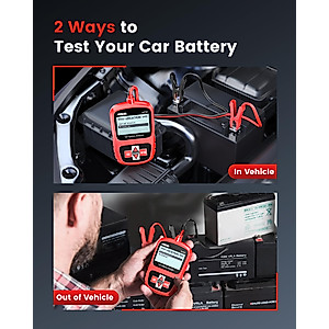 ANCEL BST200 Car Battery Tester 12V 100-1100 CCA Automotive Bad Cell Load Test Tool Digital Analyzer Tester for Car Truck Motorcycle SUV Boat and More