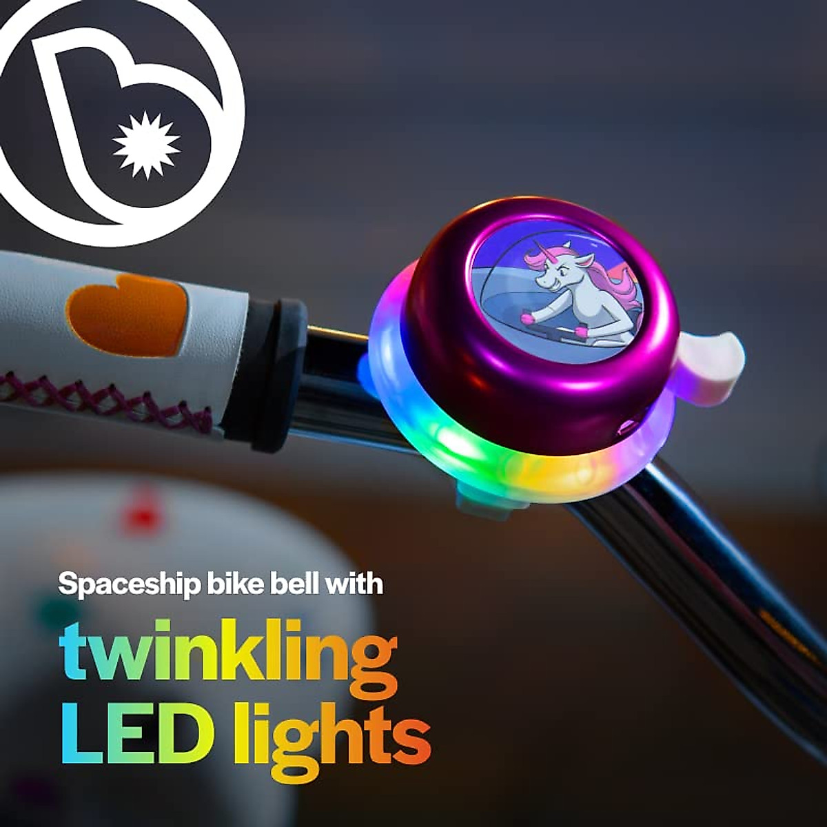 Bike Bell for Kids Bike Bell for Girls Brightz Girls Bike Accessories Bell for Bike Bicycle Bell Kids Bike Bell Scooter Accessories Kids Christmas Stocking Stuffer Gift Ideas for 8 9 10 11 Year Olds