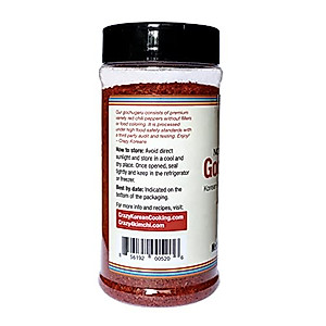 Non-GMO, Gochugaru, Kosher, Gluten Free, No additives, Korean Red Pepper Powder Flakes, Coarse Grind 6 OZ by Crazy Korean Cooking