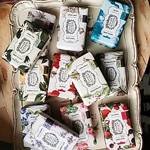 Panier des Sens Rose Shea butter natural bar soap, bath & body soap bars - Made in France 95% natural - 2 bars, 7oz/200g each