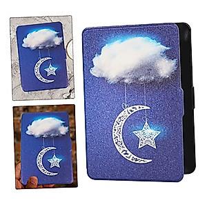 Mikikit Electronic Products 3 pcs Leather case Paperwhite Accessories Universal Holster ereaders E- car Reader auto Sleep case Universal Protection fold Car Holster