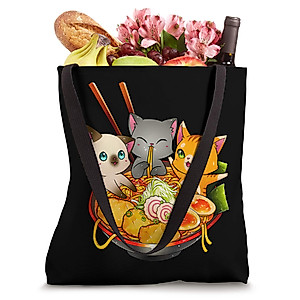 Ramen Cat Kawaii Neko Anime Otaku Cats Japanese Noodles Gift Tote Bag