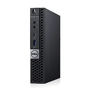 Dell OptiPlex 7070 Micro Desktop Intel Core i7 9th Gen i7-9700T Eight Core 256GB SSD 16GB Windows 10 Pro (Renewed)