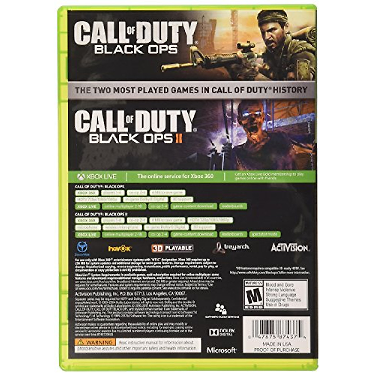 Call of Duty: Black Ops Combo Pack - Xbox 360