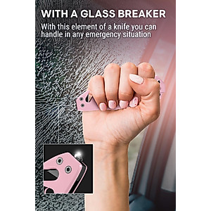 Pink Pocket Knife for Women - Legal Small Knife - 2.68 Inch Serrated Blade - Womens Knife for Self Defense - Cute Girl Survival Tool Pocket & Folding Knives - Mothers Day Gift Idea - 6655 P