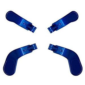 4PCS Metal Paddles Hair Trigger Locks Buttons Replacement for Elite Series 2 Controller, Xbox One Elite Controller & Elite Series 2 Core - Blue