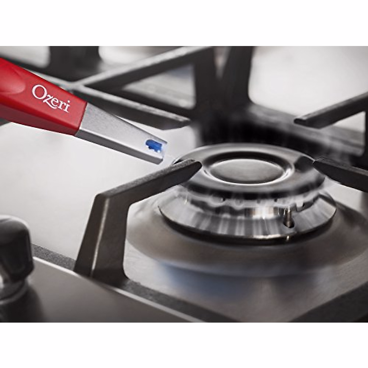 Ozeri Piezoelectric Stove Lighter, Flameless, Red