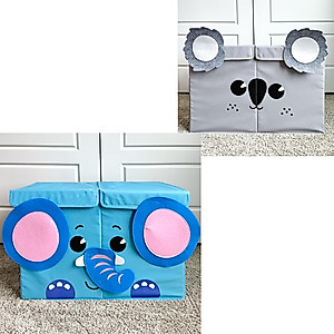 QUOKKA Toy Storage Box Elephant & Toy Storage Box Koala Playroom Organizers