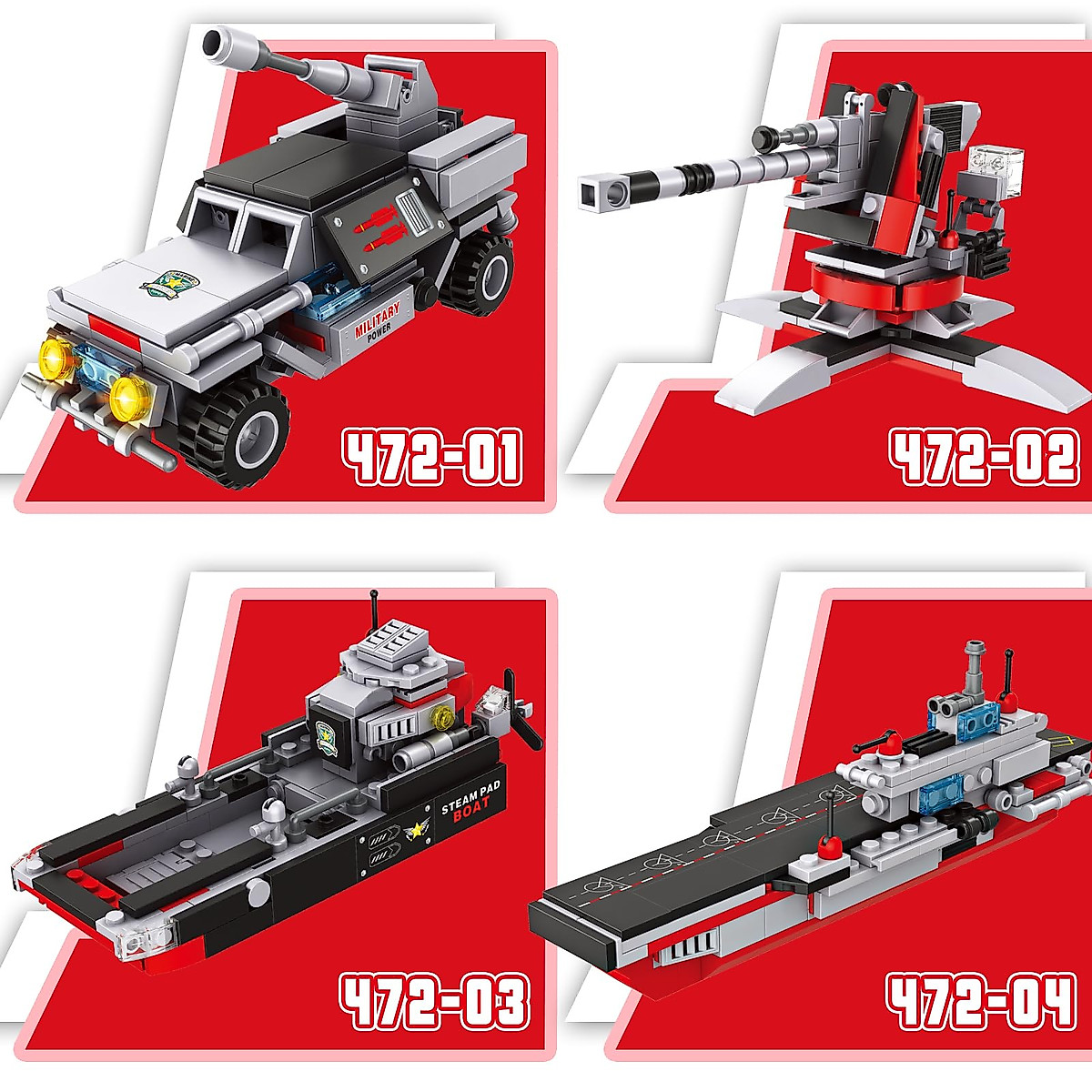 Aircraft Carrier Building Set, 1161 Pieces Military Battleship Building Blocks Sets with Patrol Boat, Fighter Airplane, Creative WW2 Roleplay Ship Construction toys for Kids Boys Girls 6-12 Years Gift