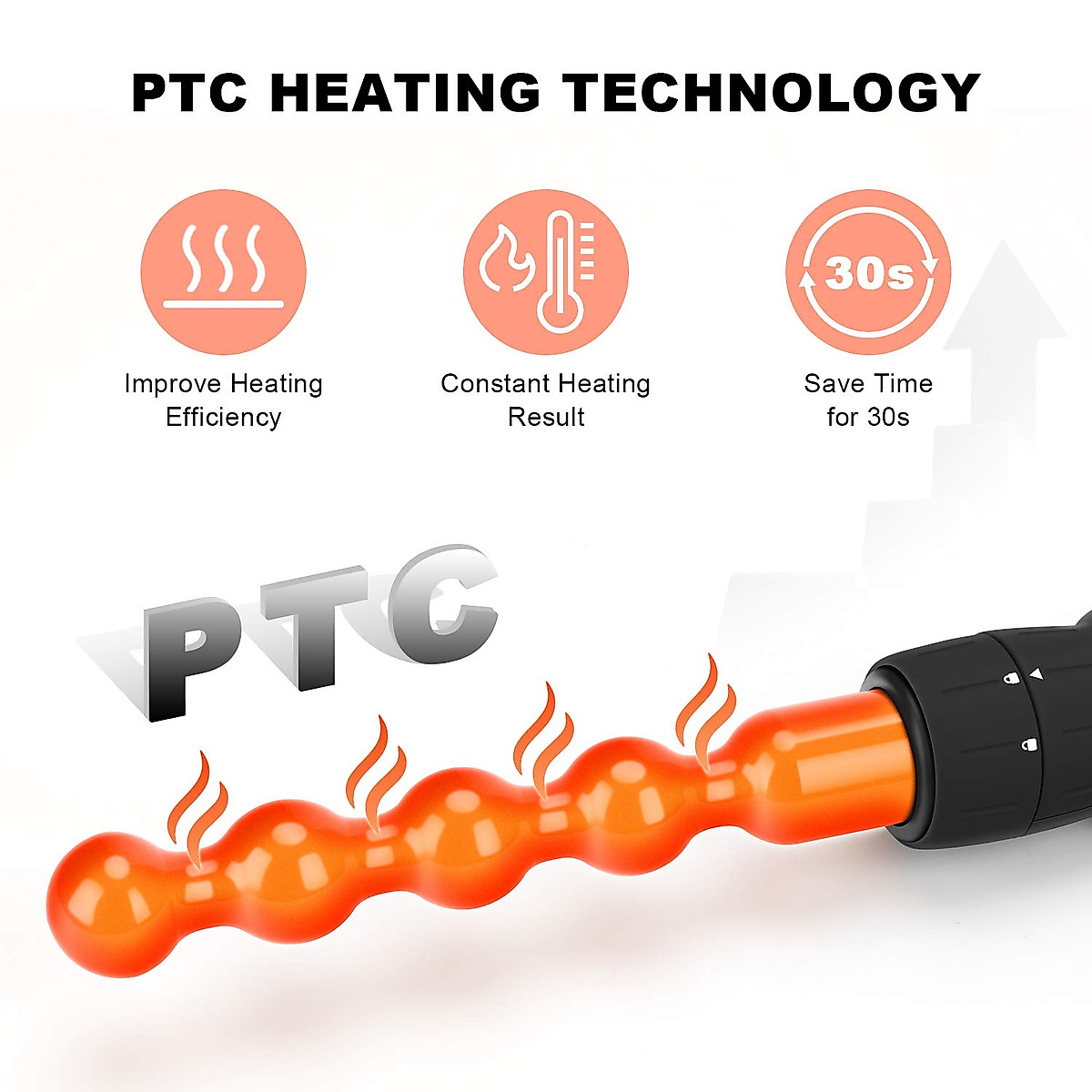 Curling Iron,PARWIN PRO BEAUTY 7 in 1 Curling Wand Set with 7 Interchangeable Barrels and Heat Protective Glove Auto Shut Off Dual Voltage