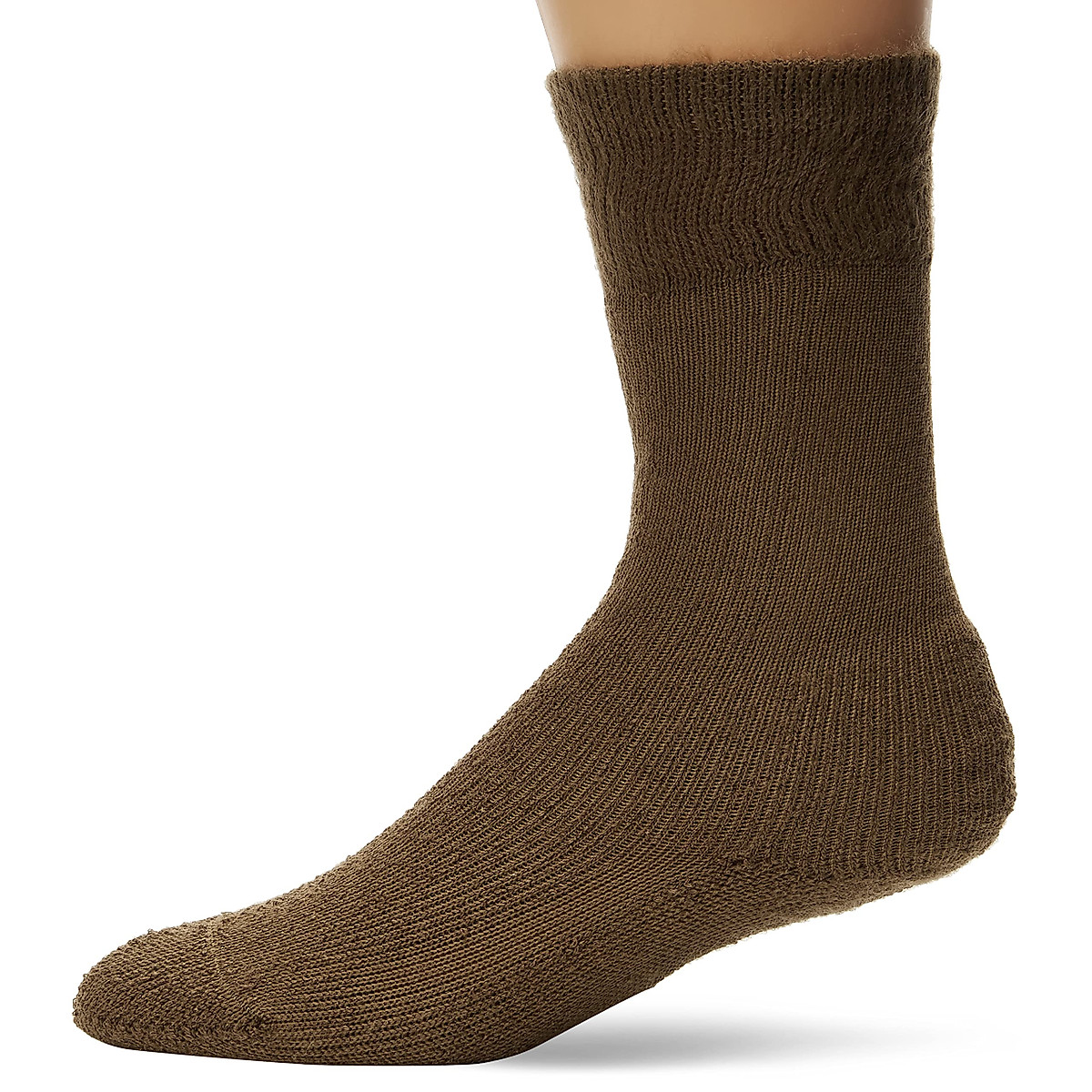 Thorlos Unisex MS Anti-Fatigue Thick Padded Over the Calf Sock, Coyote Brown, Medium