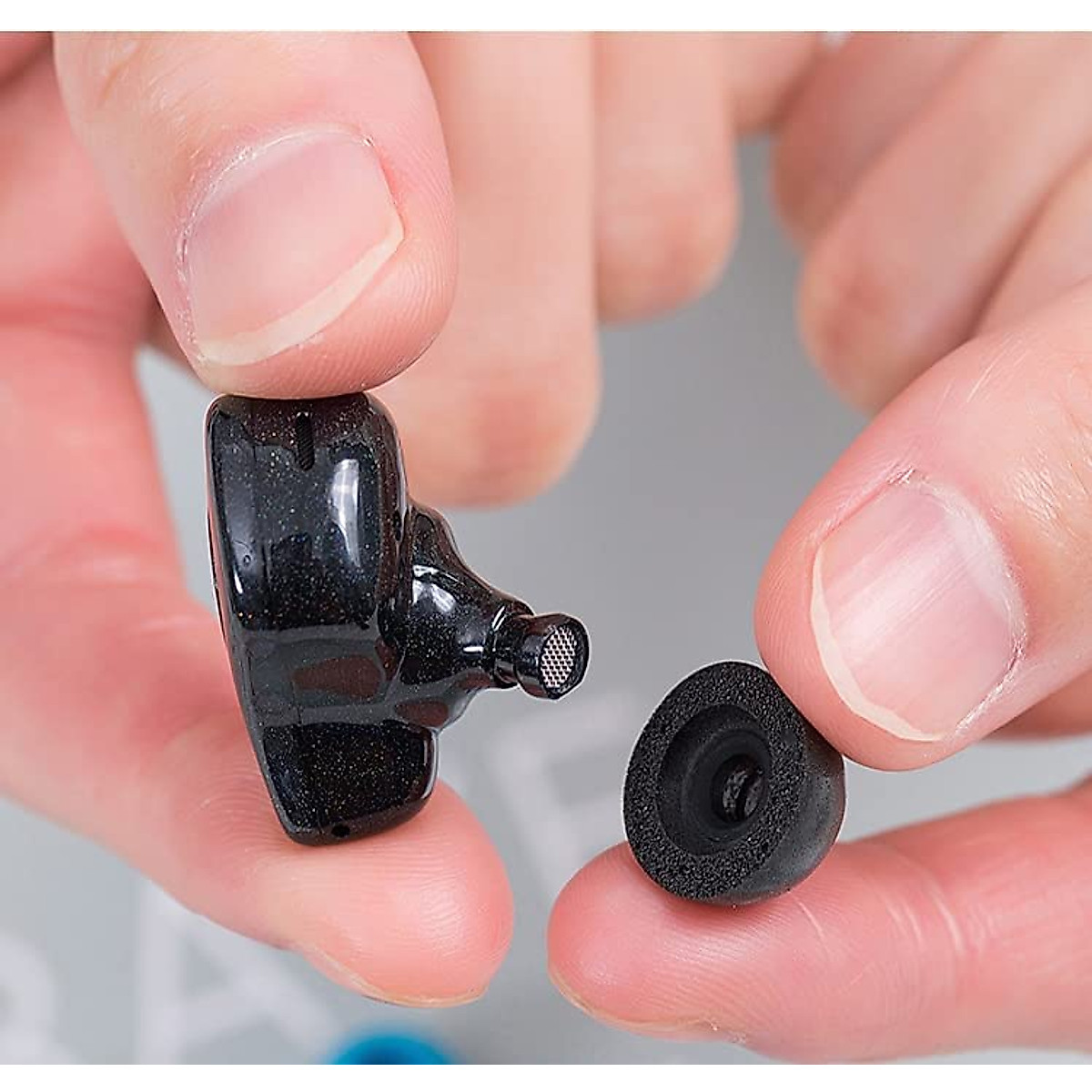 Zotech 6 Pair Replacement Memory Foam and Silicone Ear Tips for Sony WF-1000XM4 / WF-1000XM3 and Jabra Elite Active 65t, 75t, 85t with Storage Box (S/M/L, Black)