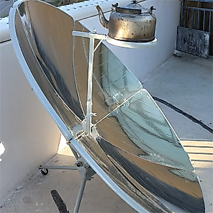 Portable Concentrating Solar Cooker 1000-1500w Thermal Power Camping Outdoor Solar Cooker, 1472-1832°f Solar Concentrator for Cooking, Boiling Water, Heating