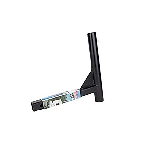 Camco Hitch Mount Flagpole Holder, Fits Standard 2-Inch Hitch Receivers, Durable and Rust Resistant (51611), Black