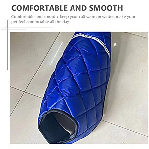 Balacoo Calf Warm Clothes Livestock Saver Coat Blanket Thickened Belly Protection Windproof Apparel for Keep Cow Warmming