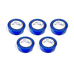 5 Rolls Auto Glass Securing Tape 1.5" x 108' Blue 24-Hour Message Perforated