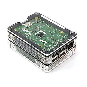 Top HAT Tall Upgrade Kit for Zebra Case - Raspberry Pi3B+, 3 Pi2 B B+ - Black