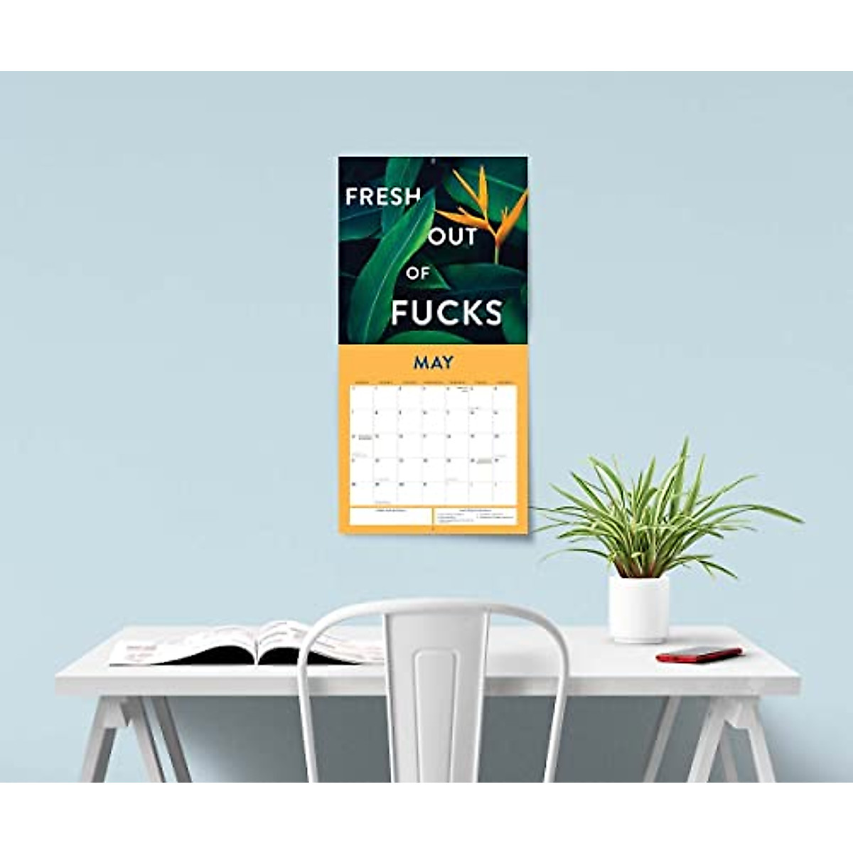 2023 Chill the F*ck Out Wall Calendar: Find Calm and Get a Fresh F*cking Start This Year (Funny 12-Month Calendar, White Elephant Gag Gift for Adults)