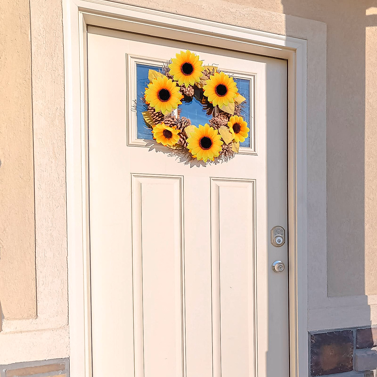 WILLBOND 124 Pieces Fake Sunflowers 3.5 Inch and 1.6 Inch Artificial Sunflower Heads Fabric Floral for Home Decoration Wedding Decor Bride Holding Flowers Garden Craft Art Decor