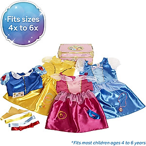 Disney Princess Dress Up Trunk Deluxe 21 Piece Officially Licensed [Amazon Exclusive]