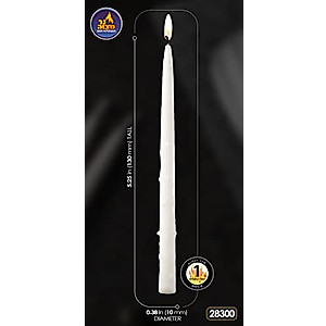 Dripless Chanukah Candles Standard Size - Textured White Hanukkah Candles - Fits Most Menorahs - Premium Quality Wax - 45 Count for All 8 Nights of Hanukkah - by Ner Mitzvah