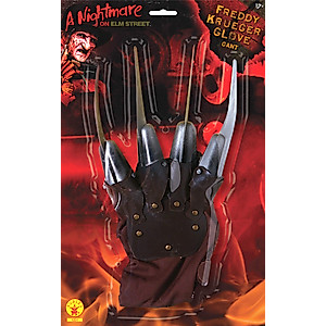 Rubie's mens Nightmare on Elm Street Freddy Krueger Gloves Adult Costume Accessory, Multicolor, One Size US