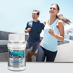 Mag-Ox Magnesium Supplement, Pharmaceutical Grade Magnesium Oxide 483mg, Most Concentrated Form of Magnesium, 120 Tablets